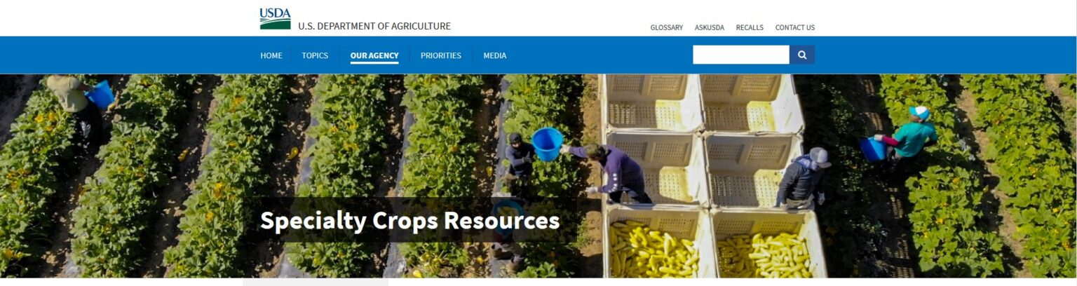 USDA Specialty Crops Competitiveness Initiative promotes industry ...